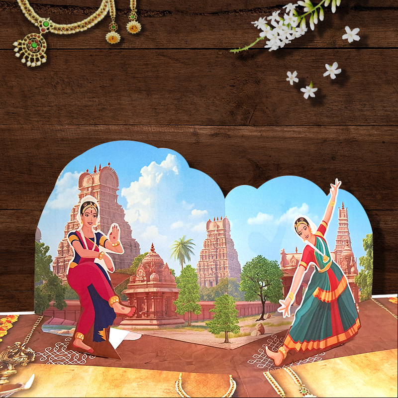 Bharatanatyam Arangetram Greeting Card – Classical Dance Invitation or ...